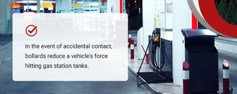 Bollards for Gas Station Safety Solutions | Blockaides